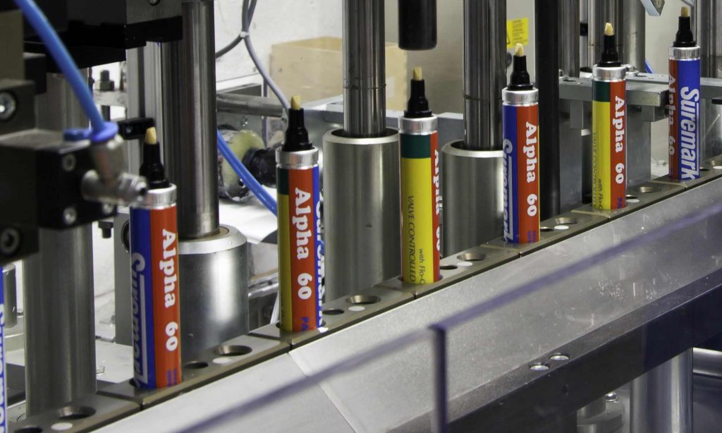 Metal markers & ink - Suremark manufacturers of marking products